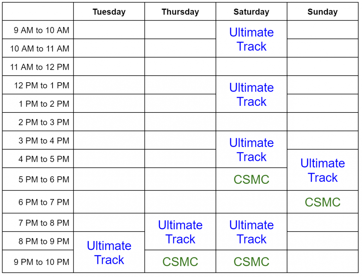 Schedule - General Paper (GP) Tuition